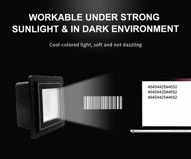 OEM Outdoor Waterproof Wiegand RS485 2D Barcode Scanner