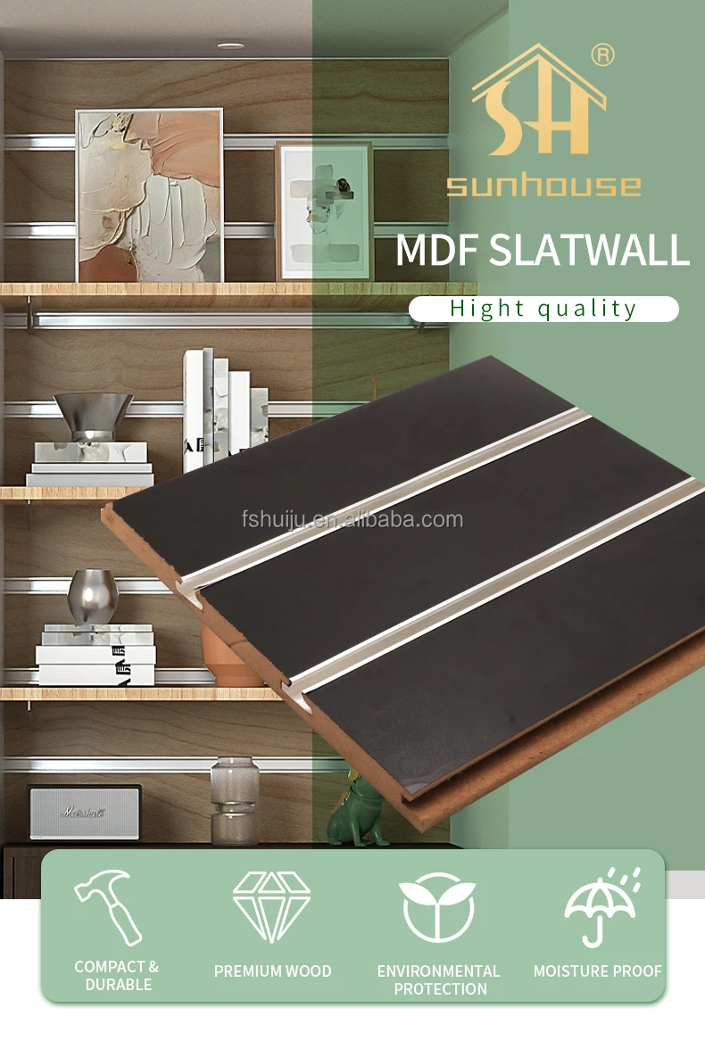 High Quality Shoe Rack Store Melamine Faced Slat Wall 9Mm Metal Hooks ...