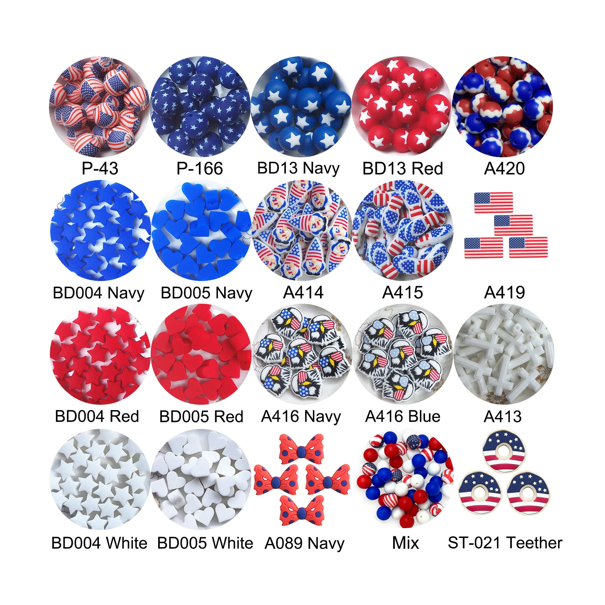 CHENKAI Custom Diy Pvc Beaded Charms for Keychain Beads USA Silicone Focal Beads for Pen Charms ...