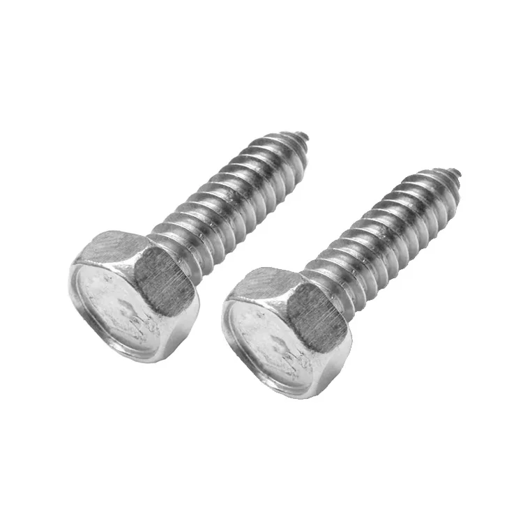 DIN7976 304 stainless steel hexagon flange face self-tapping screw ST5 ...