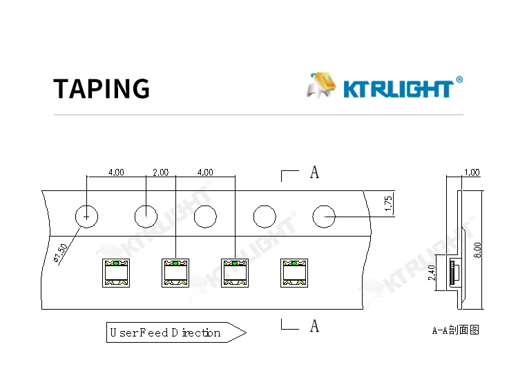 KTRLIGHT 1615 SMD LED RGB - High Bright Full Color Chips