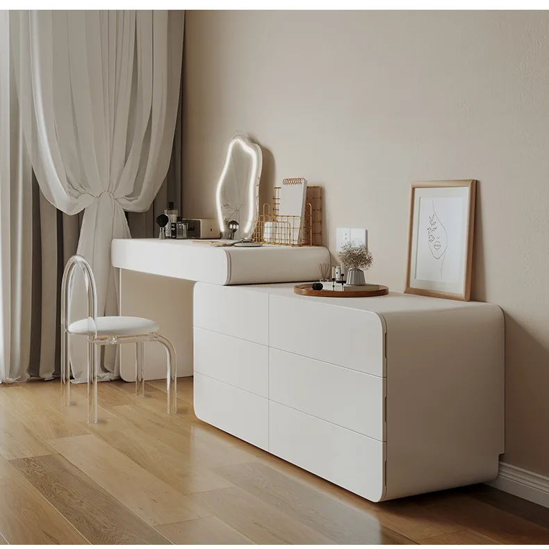 Retractable Integrated Dressing Table Modern Foldable Dressing Table ...