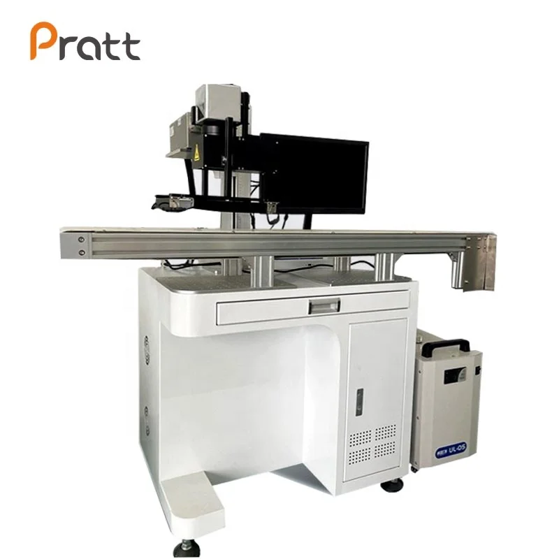 Flying ccd Vision Positioning Laser Marking Machine Fiber Laser Marking ...