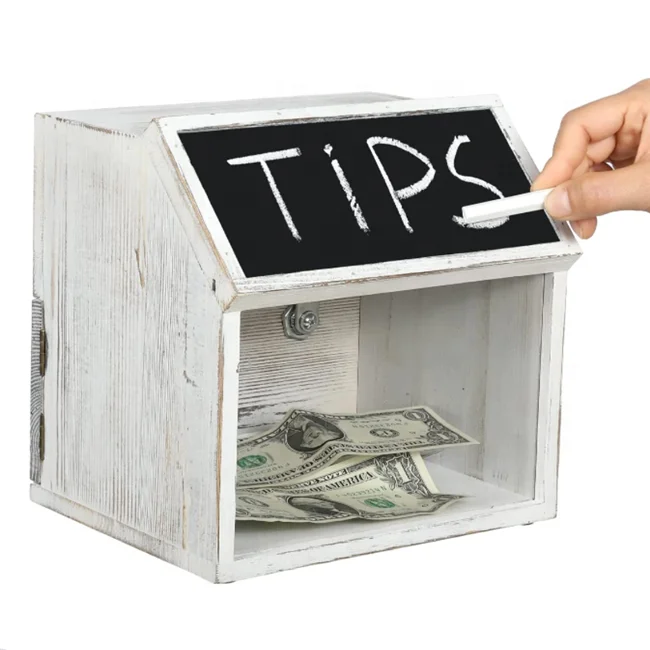 Tip Jar with Lock - Secure Suggestion Box & Donation Box