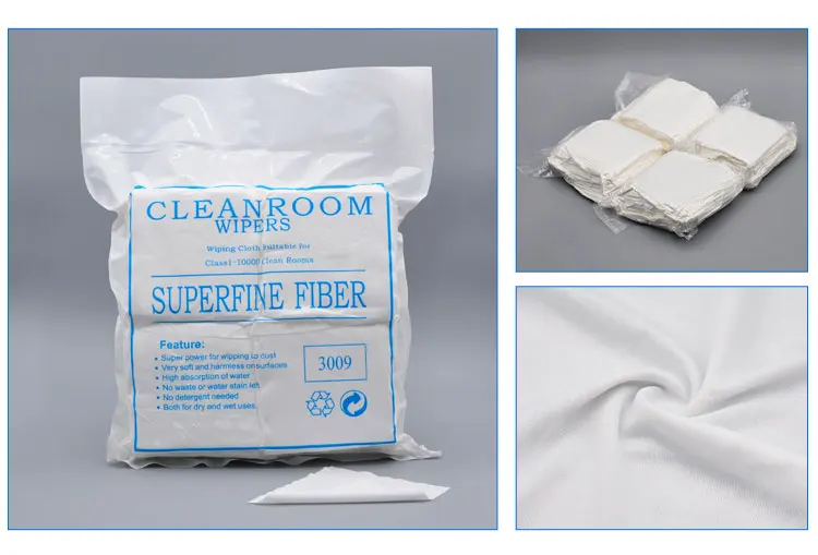 100-class Laser Edge-sealing Anti-static Dust-free Cleaning Cloth 4*4 ...
