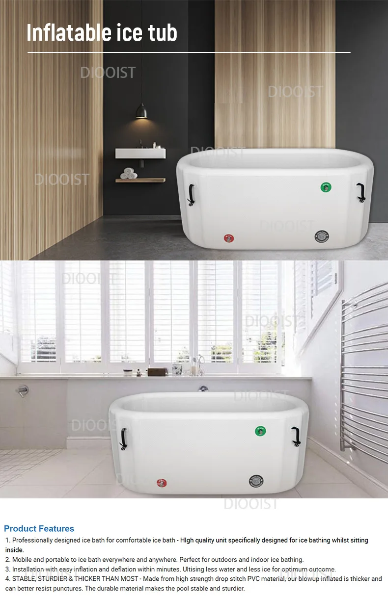 Modern Pvc Spa Tubs Fitness Recovery Cold Therapy Ice Bath Training ...