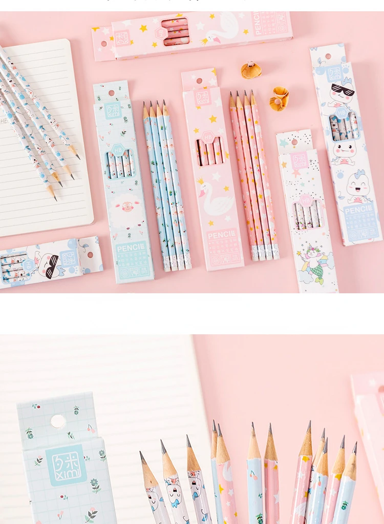 Wholesale Cartoon 10 Pack Hb Pencil Set Student Supplies Pencil ...