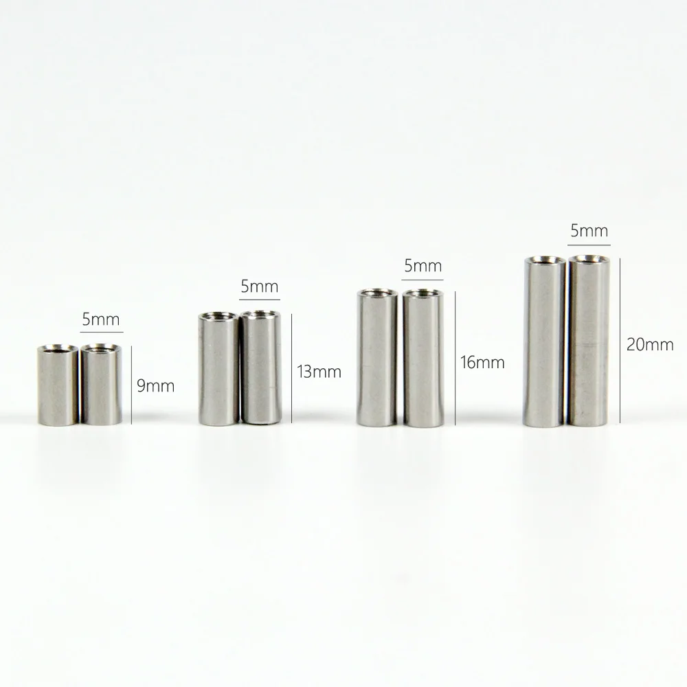 Stainless Steel Threaded Sleeves: M4 Internal Thread, 5mm Diameter ...
