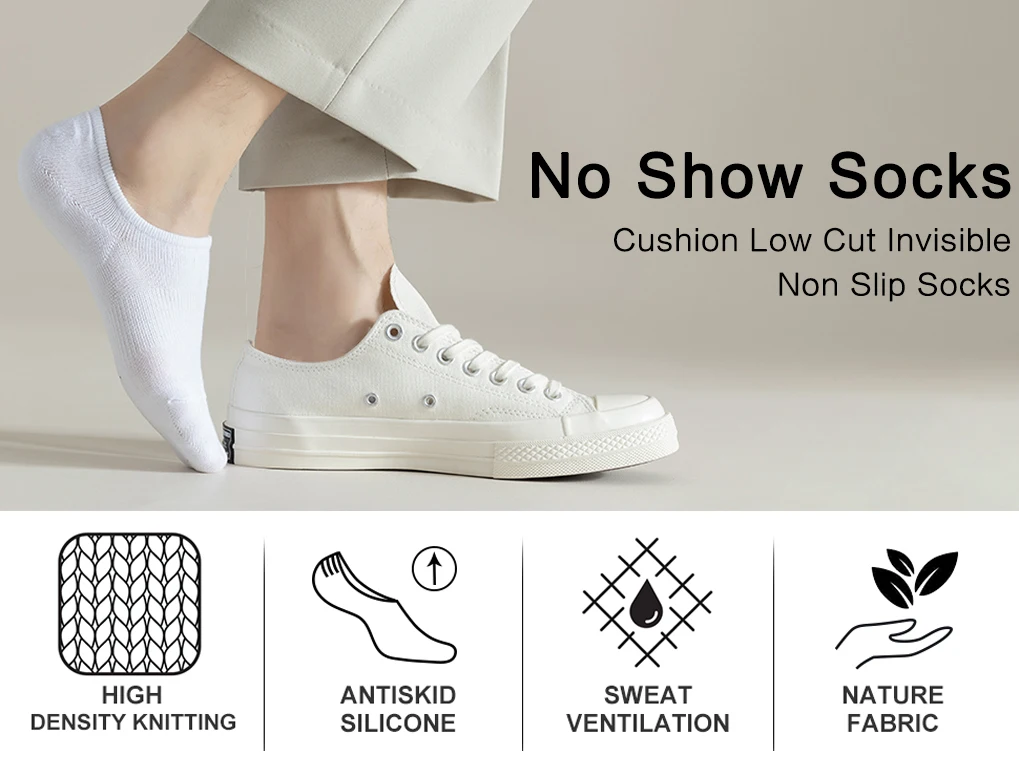 Invisible No Show Socks - Custom Made Comfort & Style