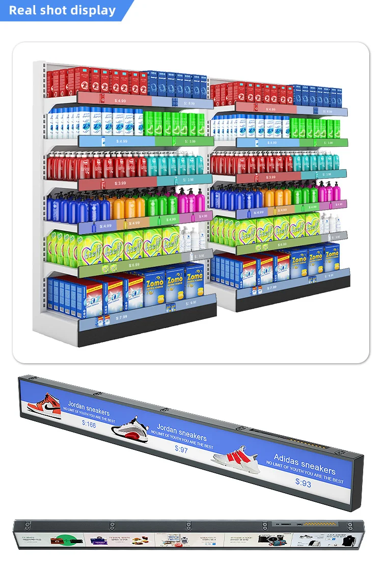 23.1 Inch Shelf Digital Signage - Android Cloud Advertising