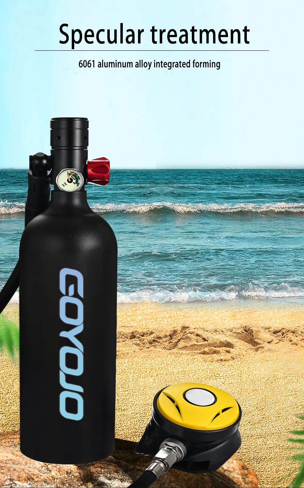Scuba Diving Oxygen Tank 1l Cylinder Underwater Breather For With ...