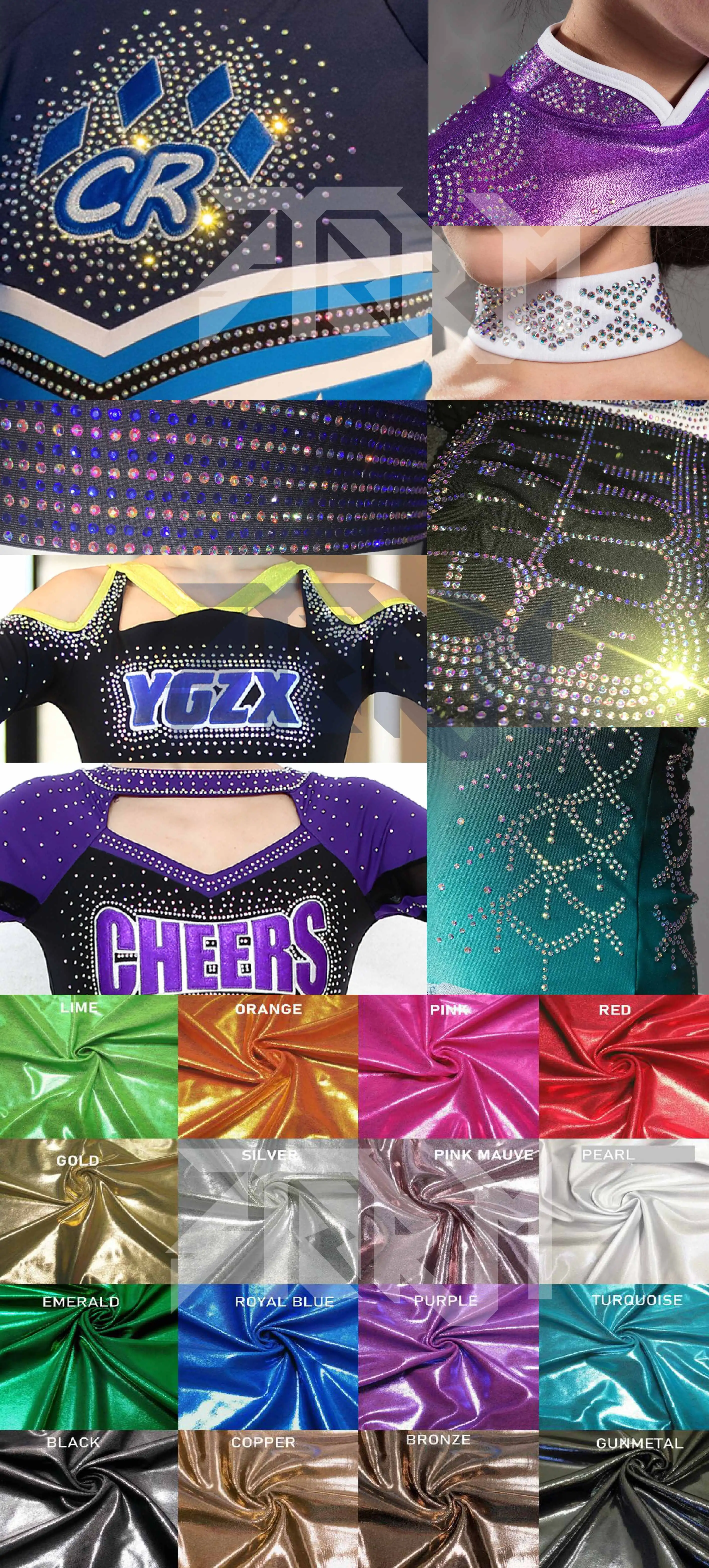 Latest Most Popular Custom Design Cheerleading Uniforms Rhinestone ...