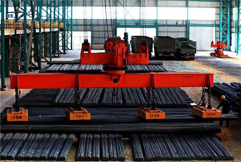 Telescopic Beam Electric Steel Rebar Unload Crane Lifting Magnet Spreaders
