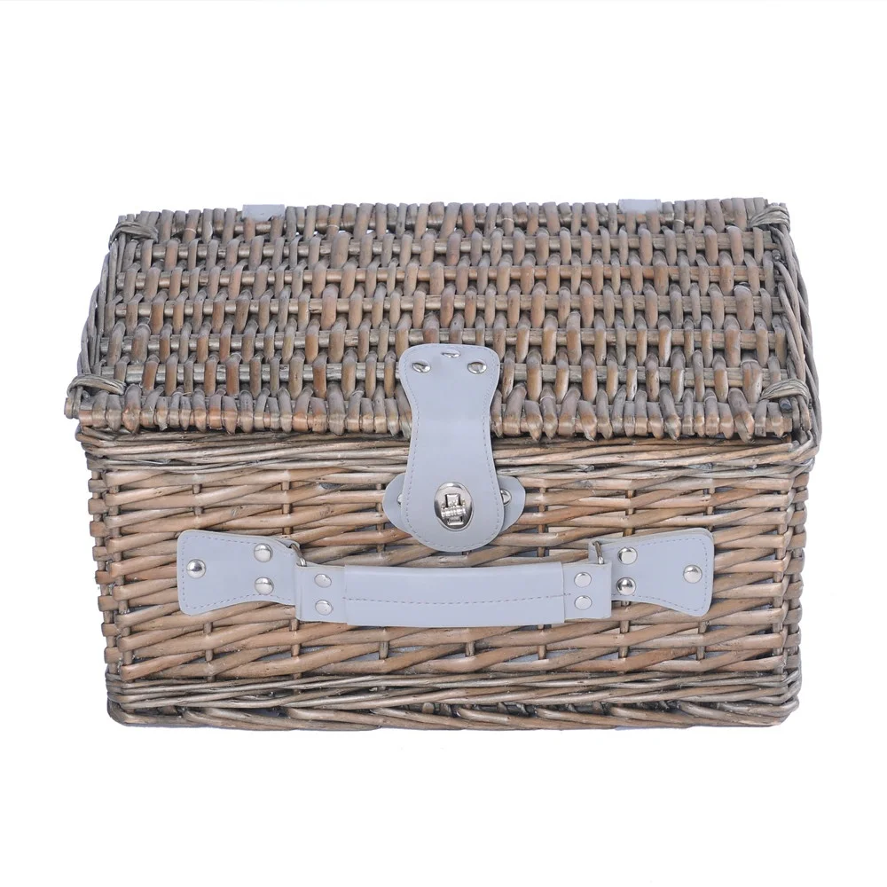 Empty Wicker Picnic Gift Hamper Baskets Willow Storage Containers ...