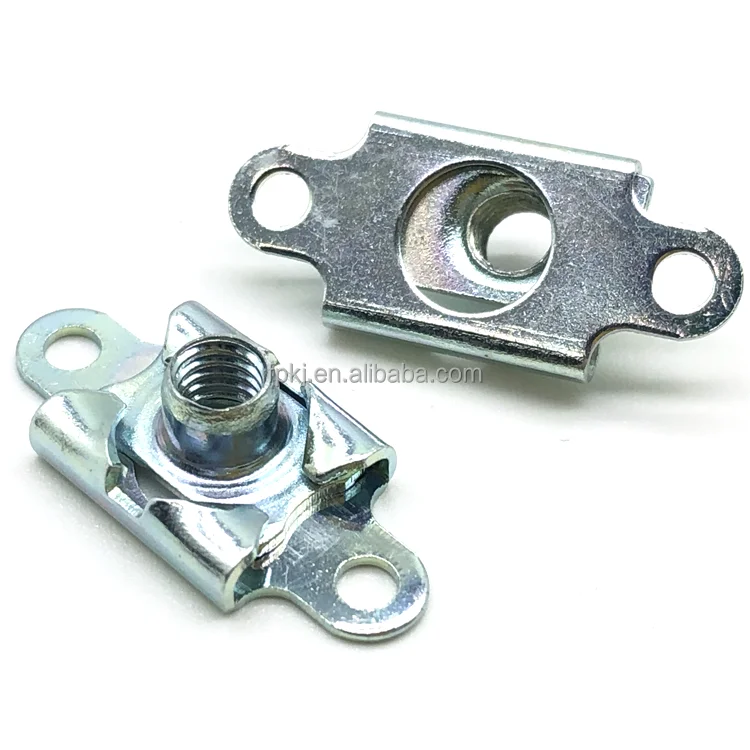 Custom M4 Stamping Clamp Nut - Two Lug Floating Anchor Nut