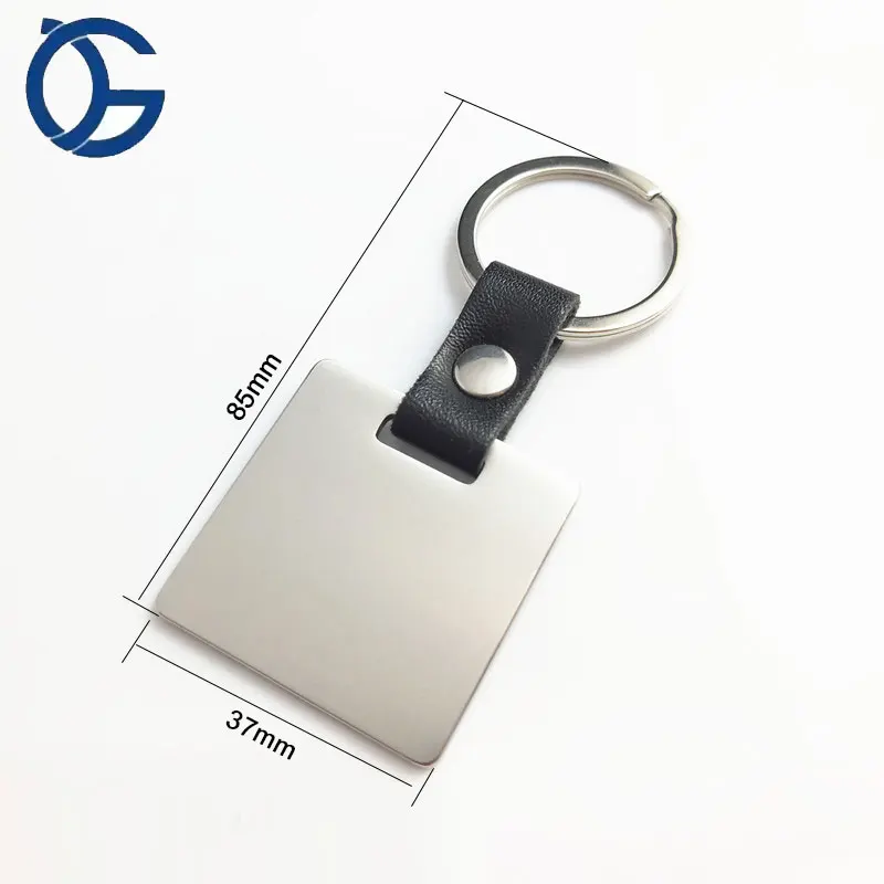 Keychain Laser Engraved Qr Code Round Plain Stainless Steel Epoxy Key ...