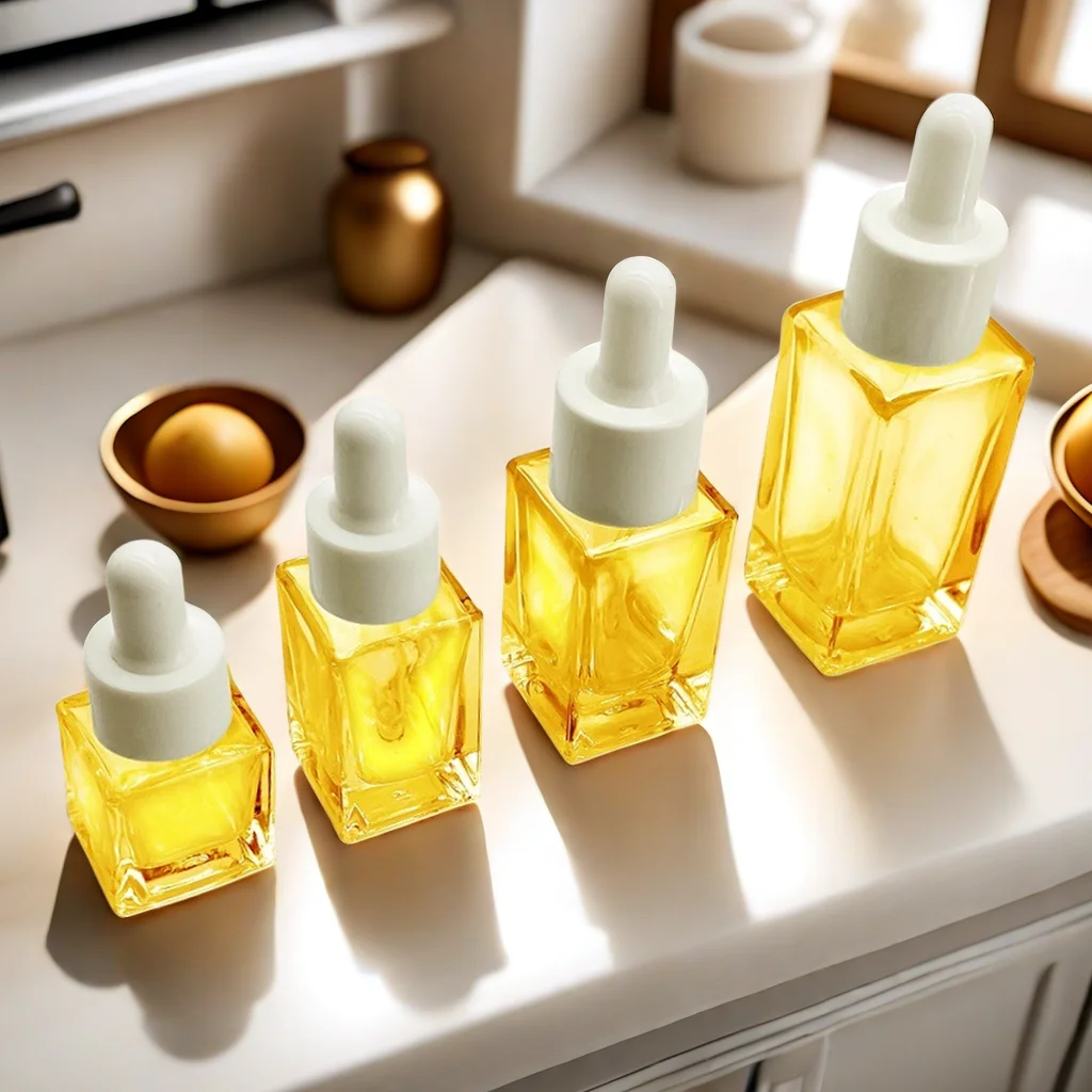 Luxury Essential Oil Glass Pipette Serum Dropper Bottles 5ml 10ml 15ml ...