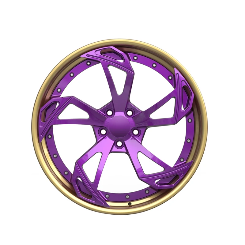Custom Forged Wheels Aluminum Alloy Car Rim 2 Pieces Car Wheels 18 19 ...