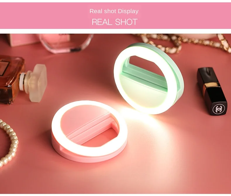 Hot Portable Rechargeable Selfie Ring Light Phone Battery Powered ...