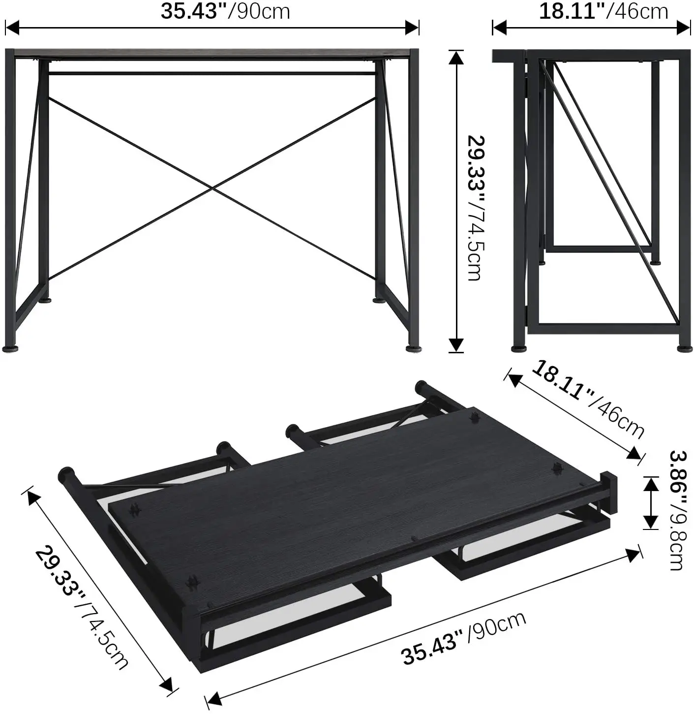 Writing Computer Desk With Drawers For Home Office,Vanity Dressing ...