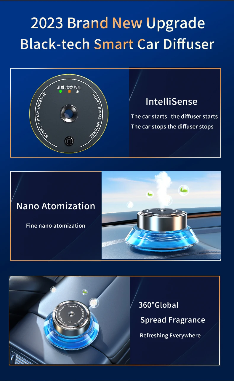 Luxury Car Cologne Diffuser - Fresh Air for Your Smart Car