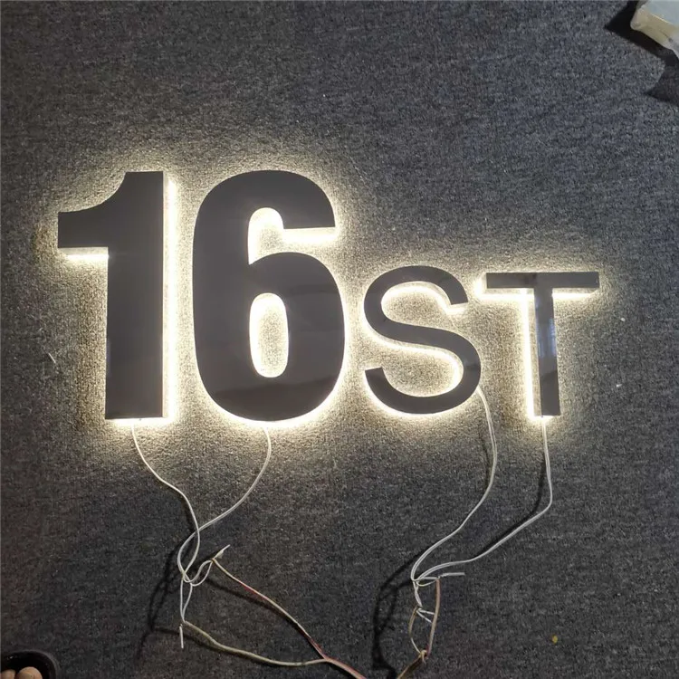 Stainless Steel Letter Custom Backlit Sign Outdoor Alphabet Letters Of ...