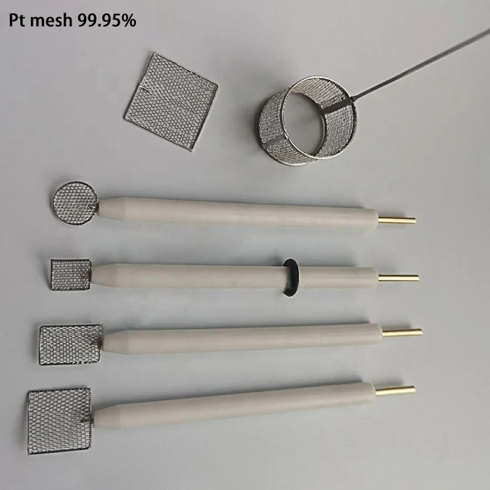 99.99% Platinum Gauze Mesh Electrodes for Medical Labs
