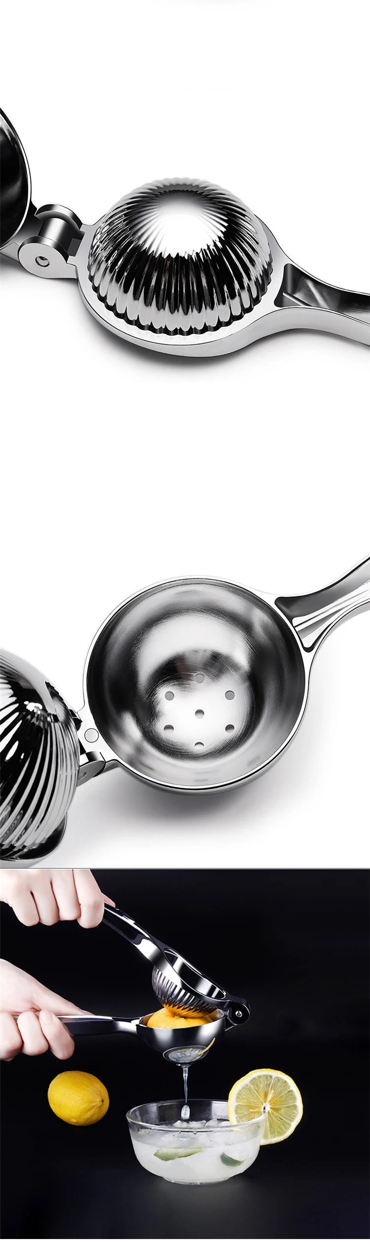 Professional Hand Stainless Steel Lemon Squeezer / Orange Juicer ...