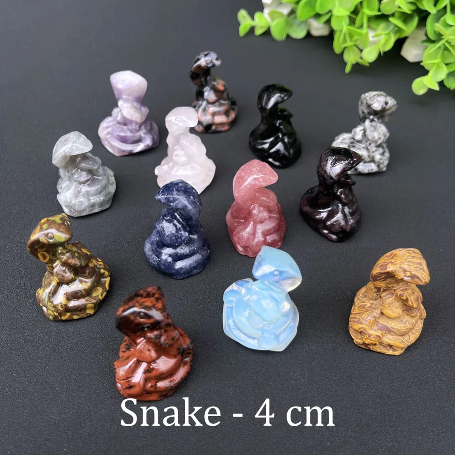 Wholesale Assorted Animal Carvings Semi-precious Stone Crafts Quartz ...