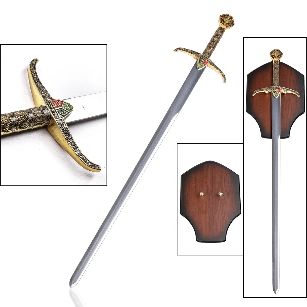 Medieval Collectible Knight Robin Hood Sword with Display Plaque ...
