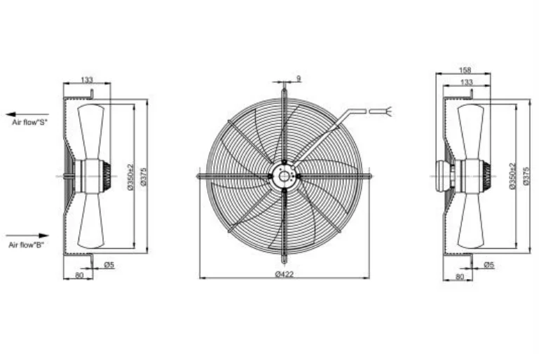 Krubo K-AC300, K-AC350, K-AC400 - Efficient Cooling Fans