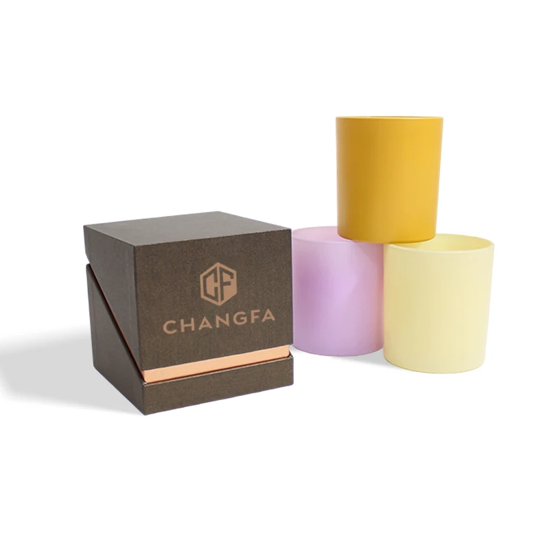 Clamshell Rigid Candle Box Slant Opening Luxury Gift Packaging Custom ...