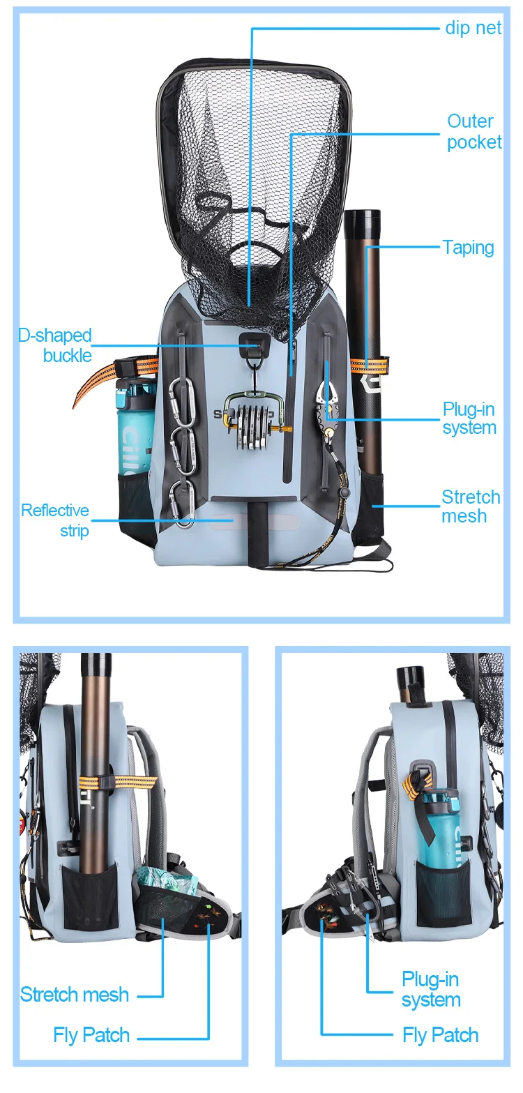 Fishing Backpack with Rod Holder - Durable & Waterproof