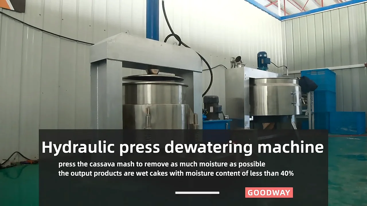 300-500kg/h Cassava Pressing Machine Mashed Cassava Hydraulic ...