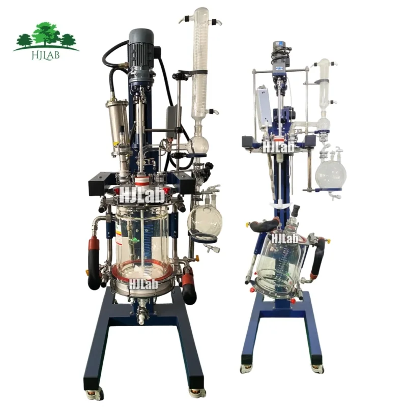 Ultrasonic Filtering Jacketed Glass Reactor With Explosion Proof For ...