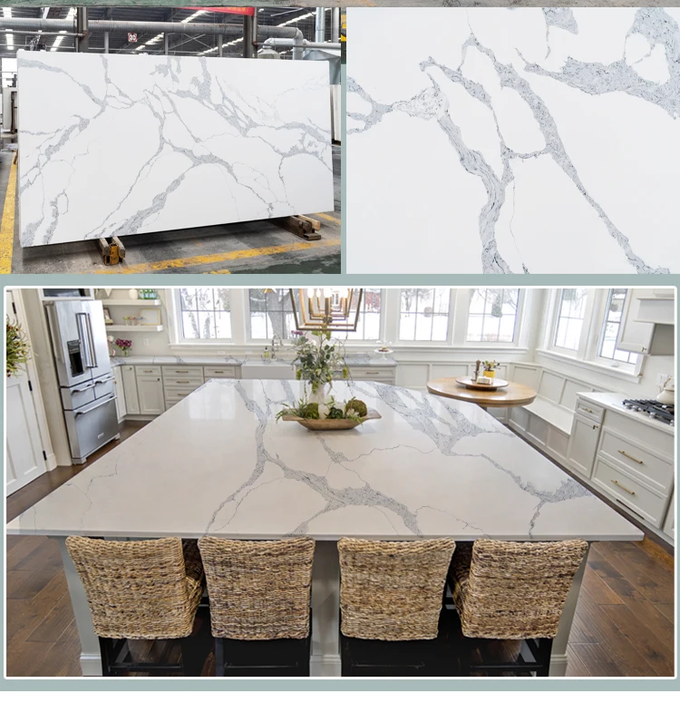 Horizon Quartz Engineered Stone Natural Texture Stone Slab Man-made ...
