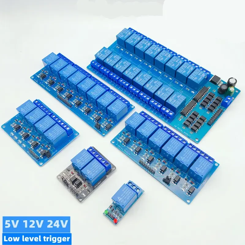 Low Level Trigger Relay Module,5/12/24V,1/2/4/6/8/16 Channels,With ...