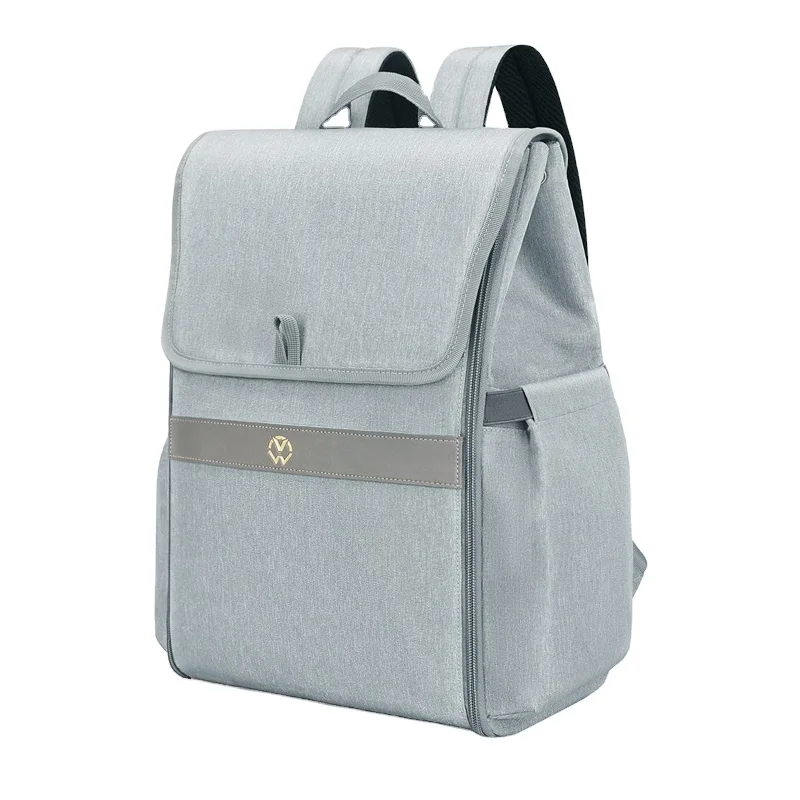 Free Sample Tote Backpack Diaper Bag Multi-functional Pockets Organizer ...