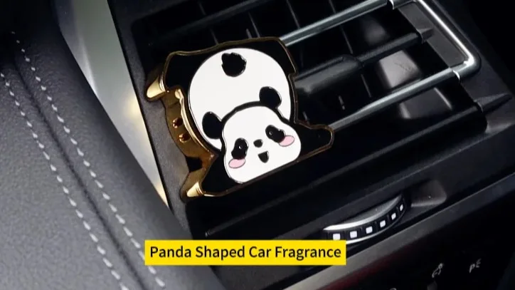Cute Panda Air Freshening Organic Fragrance Oil Car Aroma Diffuser ...
