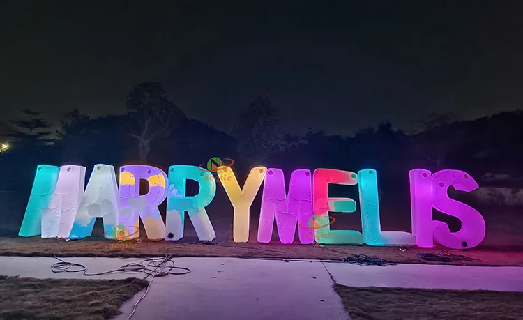 Exhibition Event Custom Inflatable Letters Spelling Led Decorative ...
