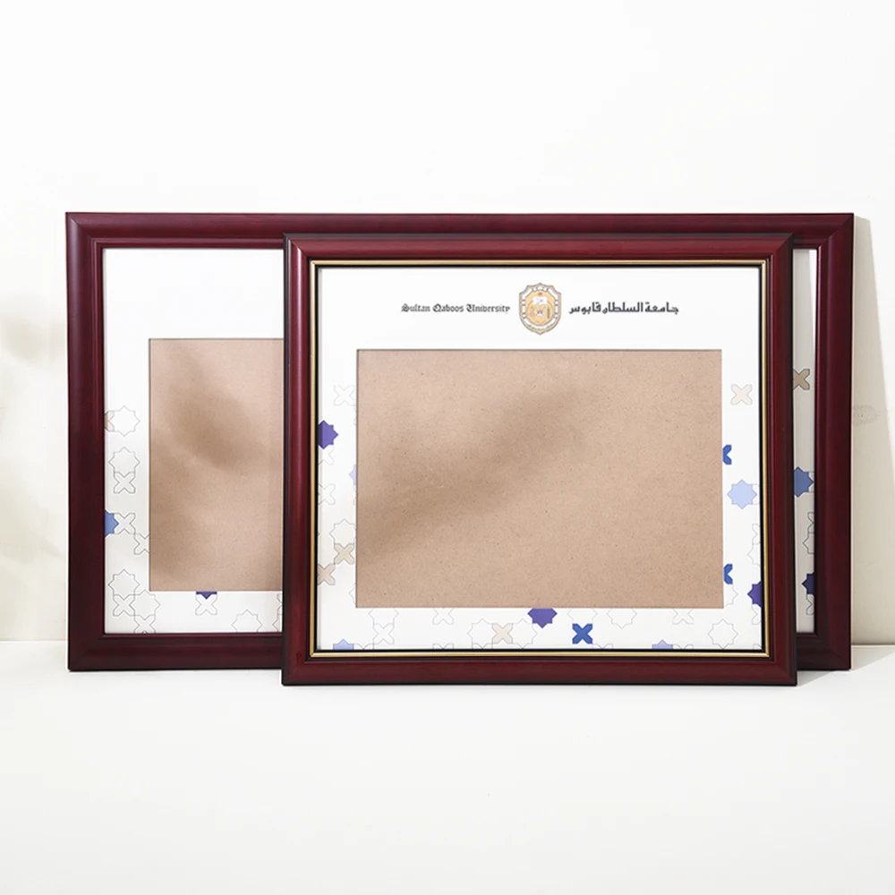 Modern Wall Mounting Classic Cherry Wood Color Displays 8.5x11 Diploma ...