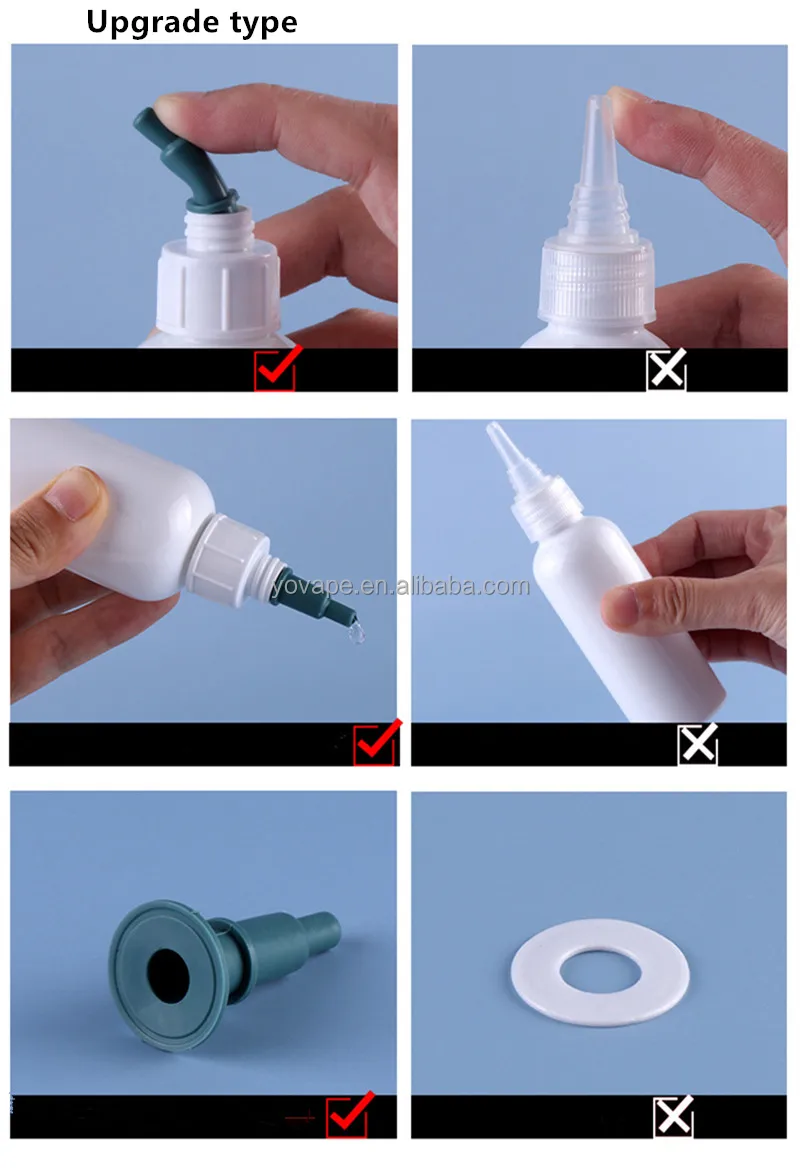 Wash Silicone Rubber Dropper 15ml 30ml 60ml 80ml 120ml 2 oz 1oz 1 Oz ...