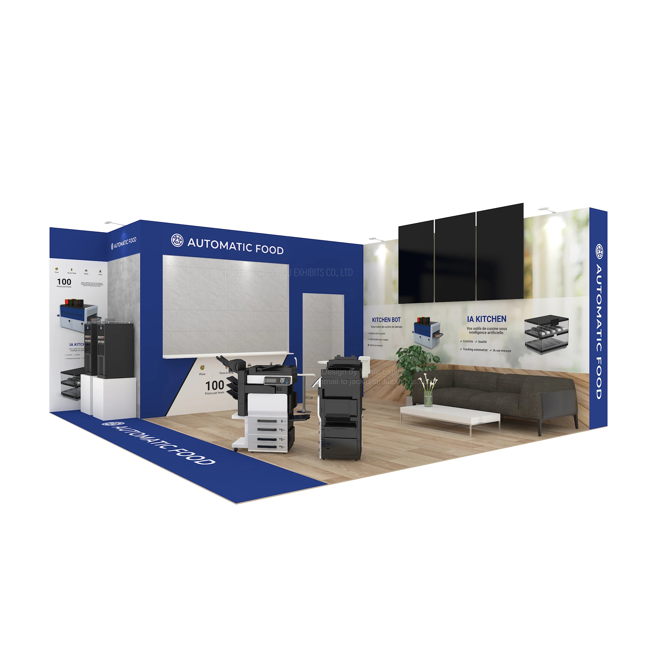Expo Display Stand Exhibition Booth Design 3x3| Alibaba.com