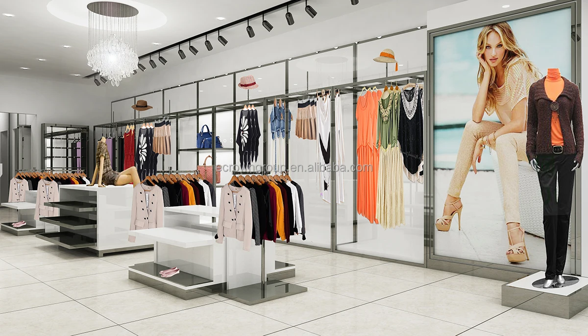 Multifunctional Curves Panel Display Showcase Shop Design Mall ...