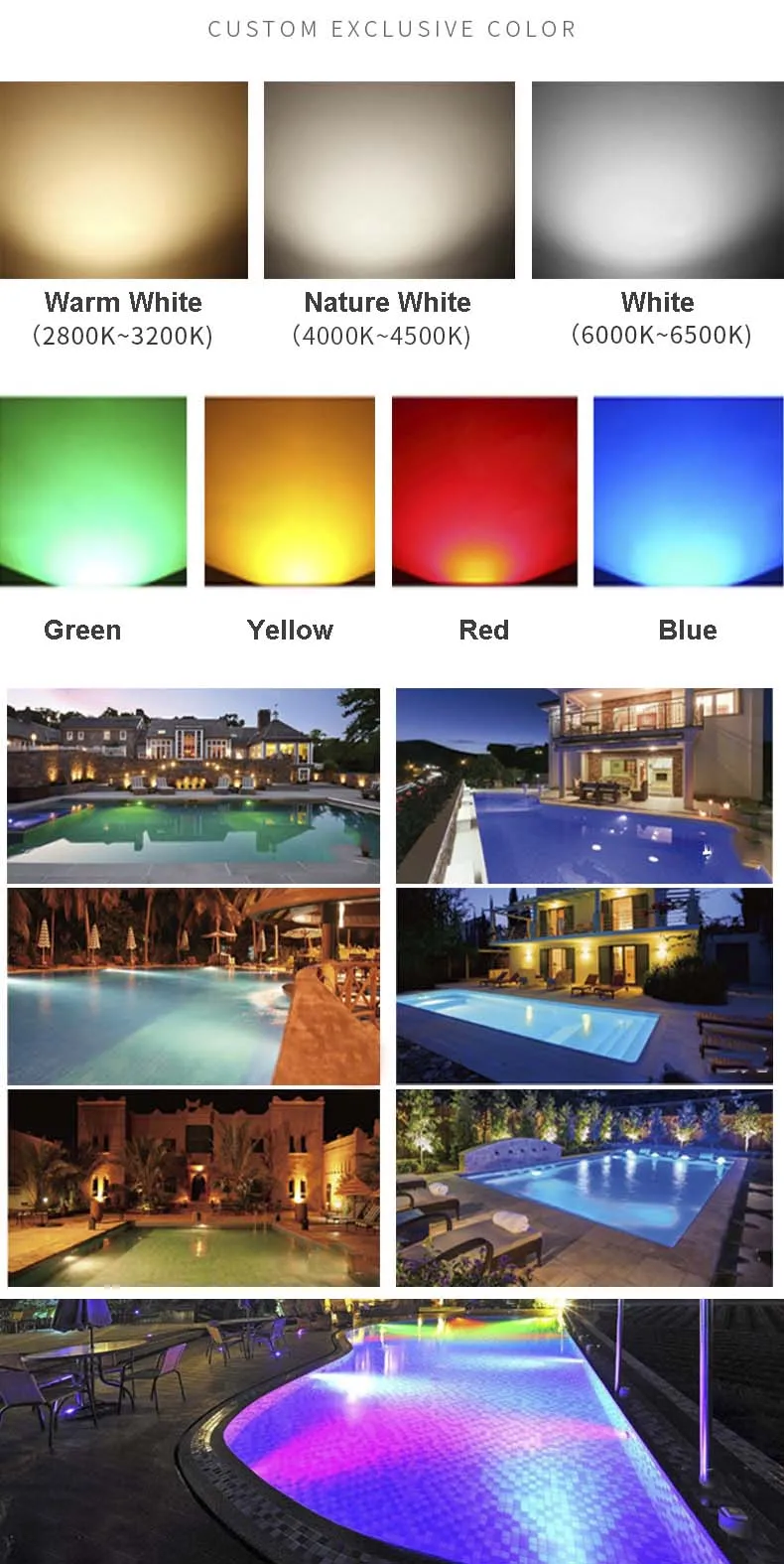 12v 5w Smart Outdoor Led Pool Light Color Changeable Swimming Pool And ...