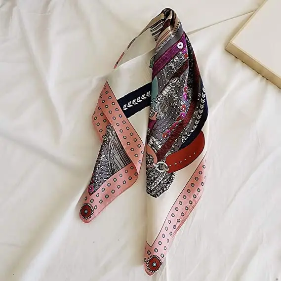 Satin Custom Logo Bandana With Design Smooth Fashion Silk Custom ...