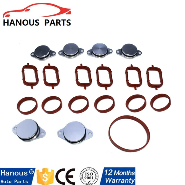 Hanous Auto Parts Intake Inlet Manifold Gaskets For M47 E87 E46 E90 E91 ...