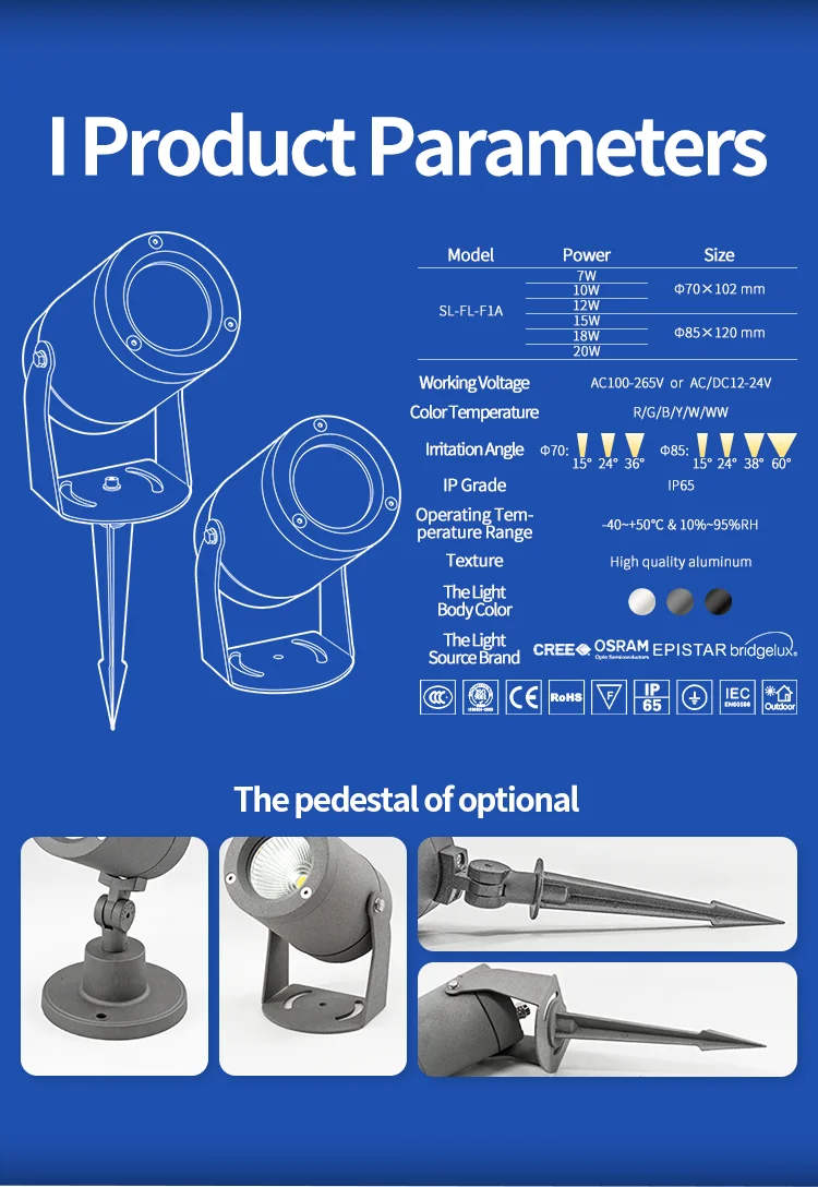 Waterproof Garden Pathway Lights Wall Tree Flag Spotlights Low Voltage ...