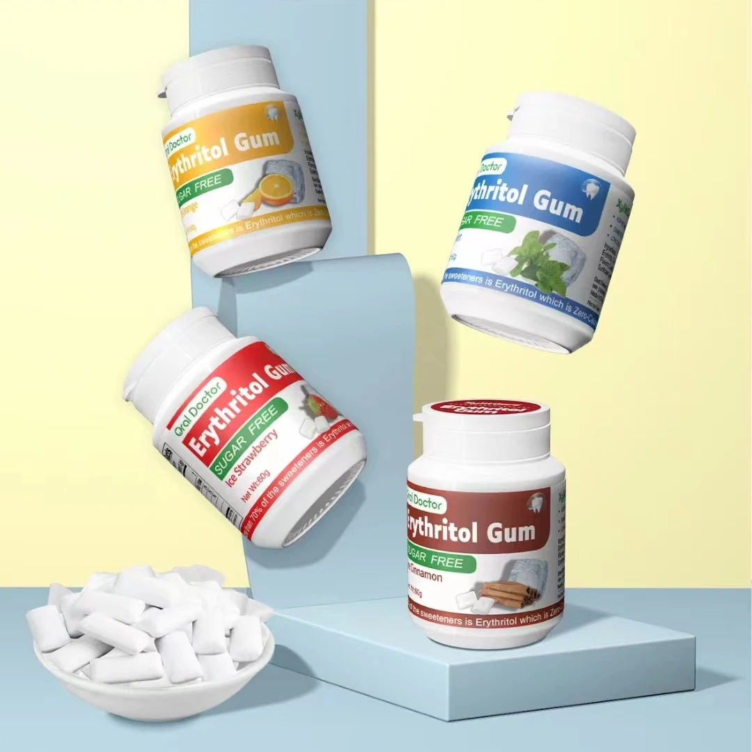 Custom Bottle Packing Different Flavors Sugar Free Xylitol Chewing Gum ...