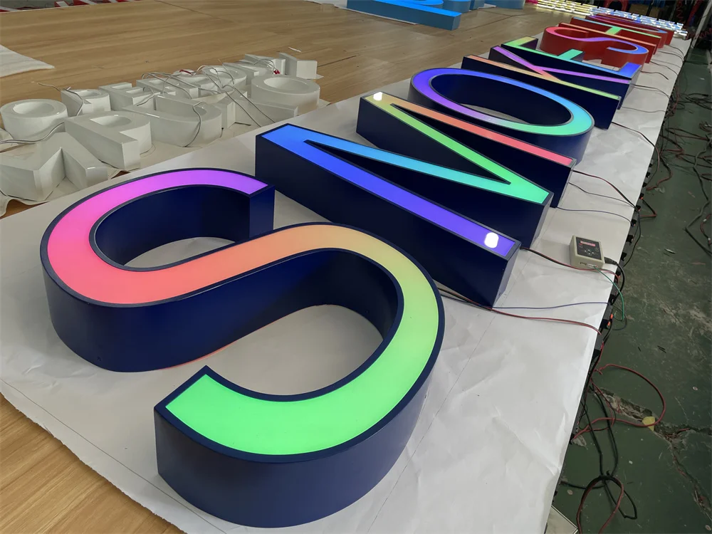 Custom Magic Color Names - Illuminated Shop Sign LED